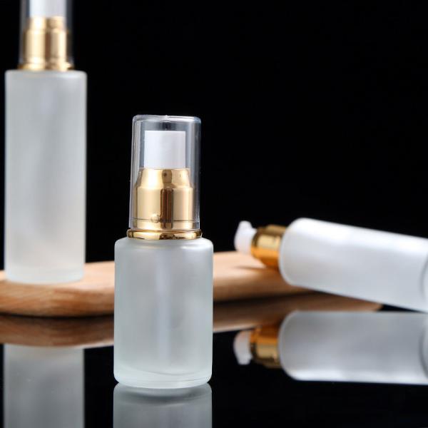 Quality Transparent 120ml Spray Glass Bottle Cosmetic Packaging Leak Proof for sale