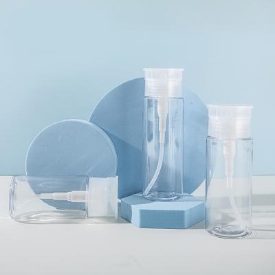 Cina PETG PTE PP Bottiglia per la rimozione del trucco in vetro con doppio tappo a prova di perdite in vendita