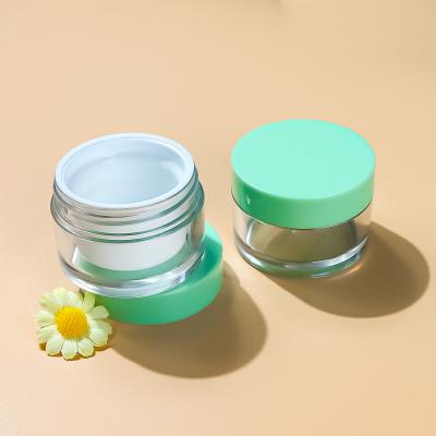 China JXPACK high-quality 15ml/30ml/50ml/100mlPETG thick-walled transparent small-capacity cosmetic packaging plastic face cream cans, suitable for cosmetic hand cream and eye cream containers for sale