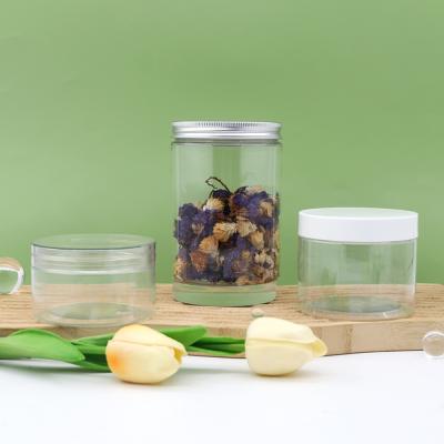 Cina Vasetto cosmetico in PET trasparente personalizzato con coperchio a vite in vendita