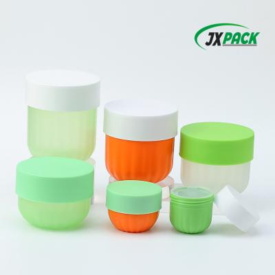 China High-quality plastic cream jars, plastic PP  jars, cosmetic plastic packaging, suitable for skin care body scrub  jars. for sale