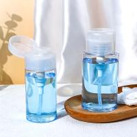 China PP Plastic Screw Cap Makeup Remover Bottle with Flip Top for sale