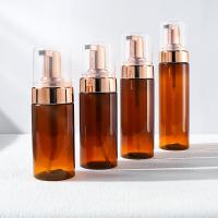 China Tea Color Plastic Foam Pump Bottle for Cosmetics - Customizable for sale