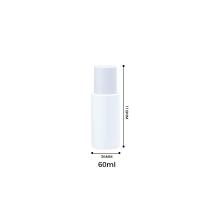 China Custom PET Plastic Cosmetic Bottle 80ml with Screw Cap for sale