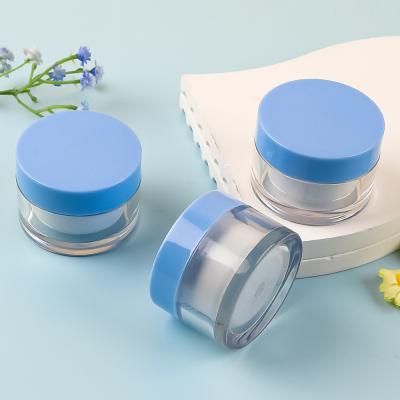 China PET Double-Layer Cream Jar 15ml-100ml with Screw Lid for sale