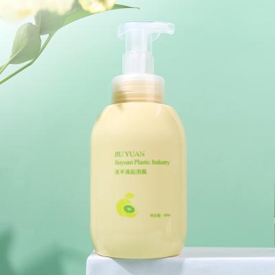 China Oval-Shaped Foam Pump Bottle with Press-On Foaming Pump Head Made of Food-Grade PET for Personal Care for sale