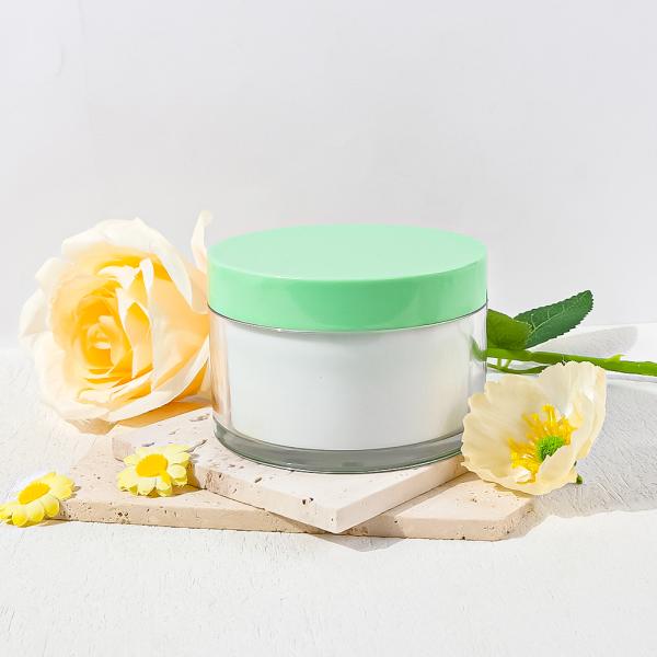 Quality Customized Colors Food-Grade PET Cosmetic Cream Jar with Screw Lid Sealing for Face Cream and Eye Cream for sale