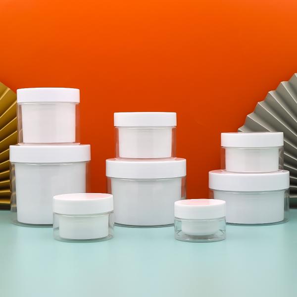 Quality Wide-Mouthed Recyclable FDA Approved PET Plastic Jar for Cosmetic Cream Packaging for sale