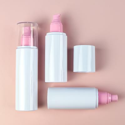 China White PET Plastic Spray Bottle with Dual Spray & Lotion Pump for Customizable Cosmetic Packaging for sale