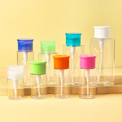 China Flip Cap PET Plastic Makeup Remover Bottles Wholesale in 60ml–500ml Sizes with Recycled Materials for sale