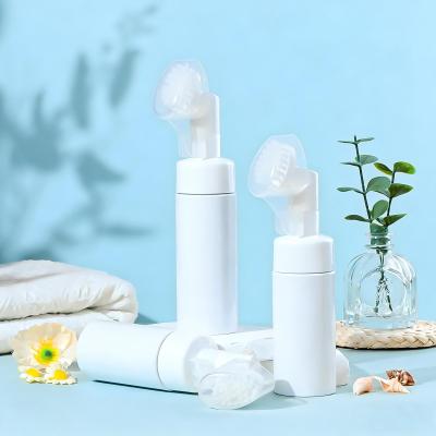 China PET Foam Pump Bottle with Hard Bristle Brush - Recyclable PET Material in 100ml-250ml Capacities for sale