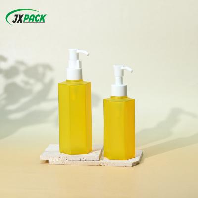 China Recyclable PET Shampoo Pump Bottle with Customized Decoration and User-Friendly Pump Mechanism for Hair Care Packaging for sale