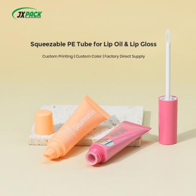 China Makeup Tubes Manufacturer Custom Lip Gloss Tubes with Applicator for Cosmetic Packaging for sale