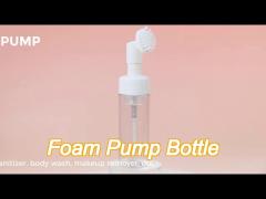 White Plastic Foam Pump Bottle For Skin Care And Shampoo Products With A Cap For Packaging