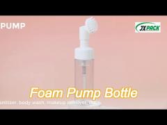 tea color plastic foam pump bottle for cosmetics - customizable