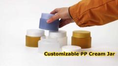 Lightweight PP Cream Jar - Customizable Plastic Cosmetic Jar with Food-Grade PP Material for Skincar