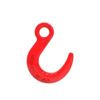 China Super Alloy Steel Eye Hook 3T WLL Forged Quenched Tempered G80 Chain Sling for sale