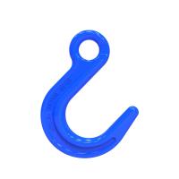 China Forged Alloy Steel Eye Sling Hook G100 2.5T WLL for Web Sling and G80 Chain for sale