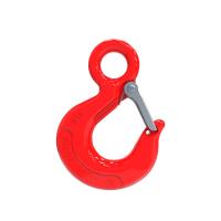 China SLR618 Eye Hook Forged Alloy Steel G80 Chain 2.5T WLL Lifting Sling Hook for sale