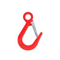China SLR115 Alloy Steel Eye Hook with Latch 5000 lbs WLL Forged Quenched and Tempered for sale