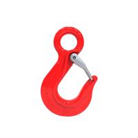 China SLR380-G80 Eye Sling Hook 1.5T WLL Forged Alloy Steel Quenched Tempered for sale
