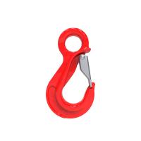 China SLR847 Eye Sling Hook with Latch G80 8T WLL Alloy Steel Rigging Hook for sale