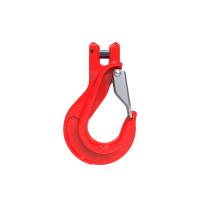 China G80 Clevis Sling Hook with Latch 8 Ton WLL Forged Alloy Steel SLR848 for sale