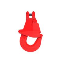 China SLR851-KB Type Clevis Container Hook 5.3T WLL Forged Alloy Steel G80 Chain for sale