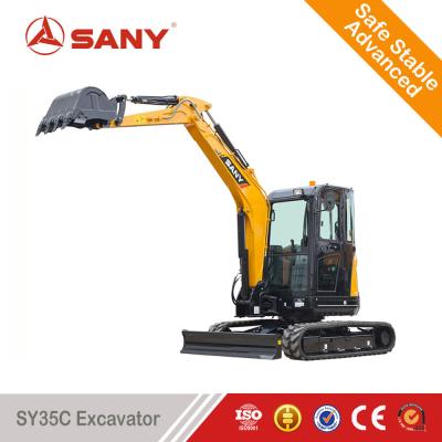 China SANY SY35C 3.5t Small Cheap Mini Excavator with CE Certification of Digger Machine for Garden Use for sale