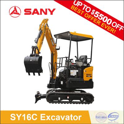 China SANY SY16C 1.6 tons Super Energy Saving Mini metal rc excavator for Sale for sale