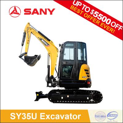 China SANY SY35C 3.5ton Mini Excavator China Yellow Micro Excavator for Sale for sale