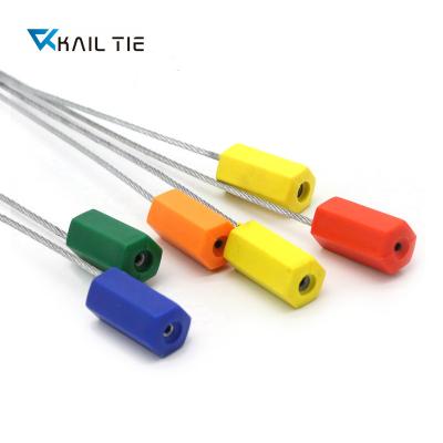 China Hexagonal High Security Plastic Cable Seal Coated SS Cable Core 1.8mm X300mm for sale