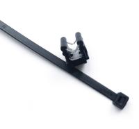 China PV Edge Solar Panel Cable Wire Organizer Metal Cable Clips 4.8mm Width for sale