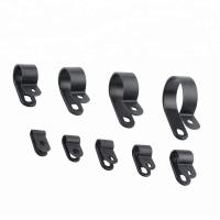 China R Type Nylon Plastic Cable Tie Accessories Screw Mounting Cable Fastener Clips for sale