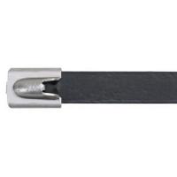 China Polyester Coated Stainless Steel Cable Clamps Flexible Wire Bundle Holder for sale