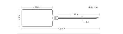 China Numbered Plastic Security Seals ABS Plastic Tag Seal Customized for sale