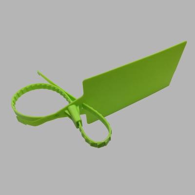 China OEM Durable Custom Plastic Security Seals 50IBS Tensile Strength 100PCS/BAG for sale