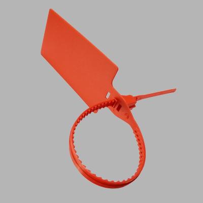 China OEM Durable Custom Plastic Security Seals 50IBS Tensile Strength 100PCS/BAG for sale