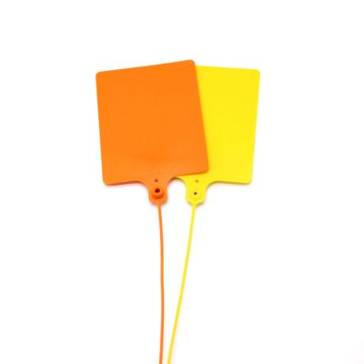 China Customized Tamper Proof Plastic Seal Security Tags For Shoes And Clothing for sale