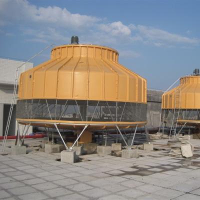 Cina Torre di raffreddamento dell'acqua di flusso anti-corrosione in FRP per il design a forma rotonda 880 KG in vendita