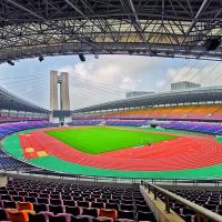 China Eco Friendly Steel Structure Construction Stadium Designed with Durable Long Span System for sale