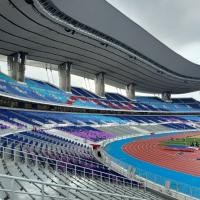 China Eco Friendly Steel Structure Construction Stadium Designed with Durable Long Span System for sale