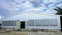 China Durable Steel Workshop with Premium Rock Wool Insulation for sale