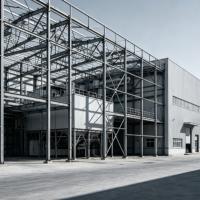 China Modern Industrial Workshop: Large-Span Multi-Story Design for Food Processing for sale