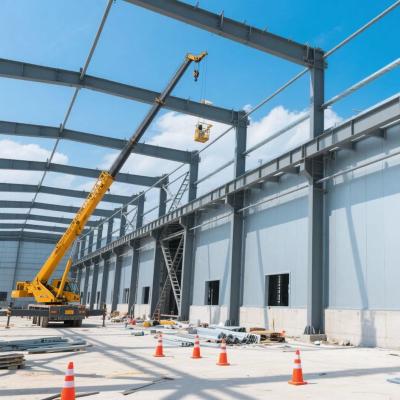 China Modern Beverage Production Workshop Using Pre Engineered Steel Structure and Composite Panels for sale