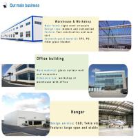 China Customized Large Span Pre Engineered Metal Frame Logistics Steel Warehouse Building for sale