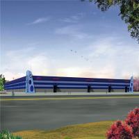 China Efficient Warehouse with Hot-Rolled Steel Structure and Panel Options for sale
