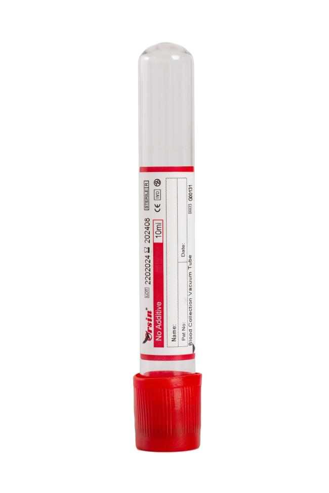 No Additive Plain Red Glass PET Plastic 1-10ml Serum Serum Biochemistry Vacuum Blood Test Tube