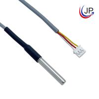 China High Precision Epoxy Digital Temperature Sensor PVC Sheathed Cable DS18B20 for sale