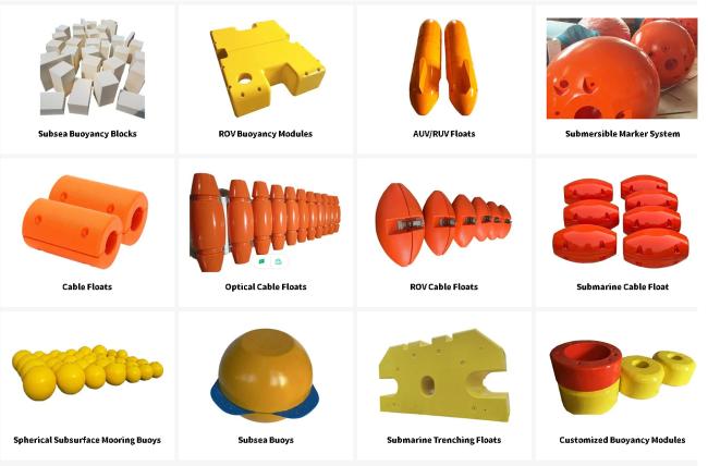 Custom ROV buoyancy module product display